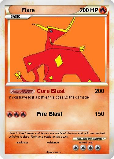 Pokémon Flare 182 182 - Core Blast - My Pokemon Card