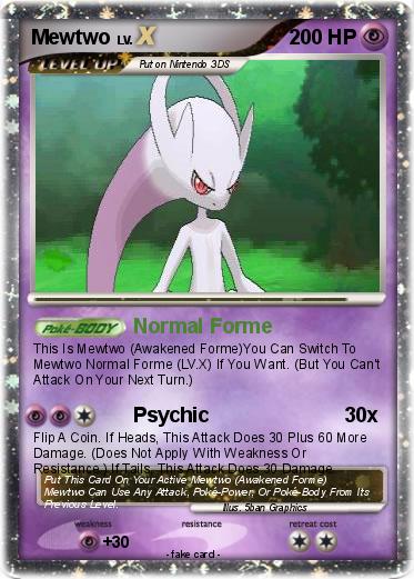 Pokémon Mewtwo 4174 4174 - Normal Forme - My Pokemon Card