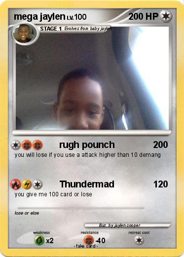 Pokémon mega jaylen - rugh pounch - My Pokemon Card