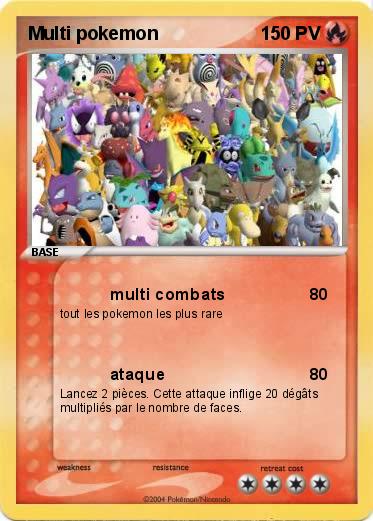 Pokémon Multi pokemon 1 1 - multi combats - Ma carte Pokémon
