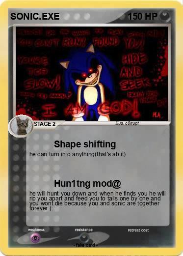 Pokémon SONIC EXE 657 657 - Shape shifting - My Pokemon Card