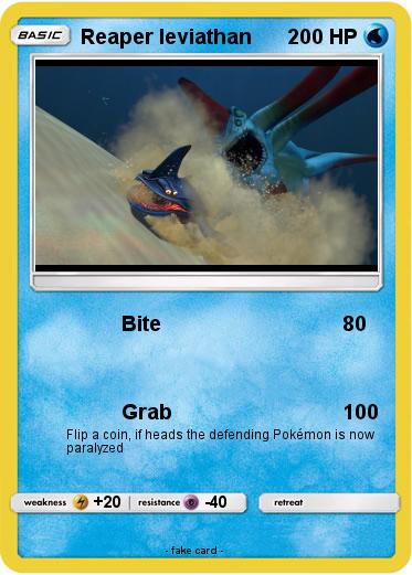 Pokémon Reaper leviathan 19 19 - Bite - My Pokemon Card