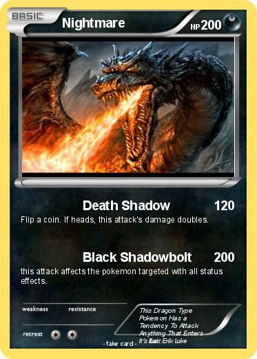 Pokémon Nightmare 428 428 - Death Shadow - My Pokemon Card