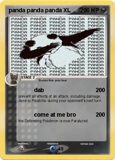 Pokémon panda panda panda XL - dab - My Pokemon Card
