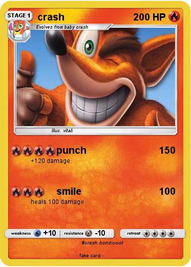 Pokémon crash 555 555 - punch - My Pokemon Card