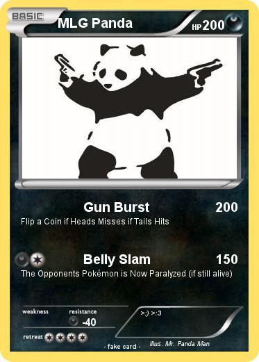 Pokémon MLG Panda 1 1 - Gun Burst - My Pokemon Card