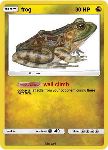 Pokémon frog 383 383 - wall climb - My Pokemon Card
