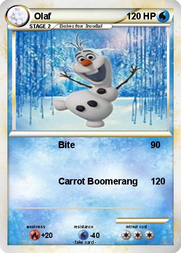Pokémon Olaf 213 213 - Bite - My Pokemon Card