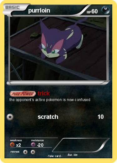 Pokémon purrloin 42 42 - trick - My Pokemon Card
