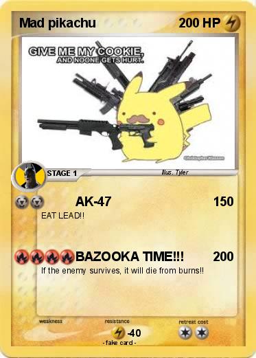Pokémon Mad pikachu 10 10 - AK-47 - My Pokemon Card