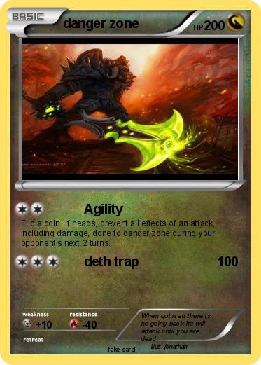 Pokémon danger zone - Agility - My Pokemon Card