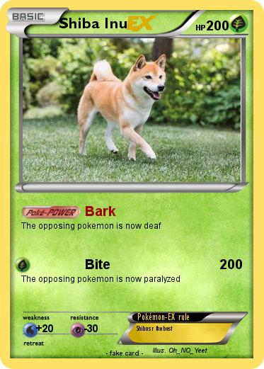 Pokémon Shiba Inu 106 106 - Bark - My Pokemon Card