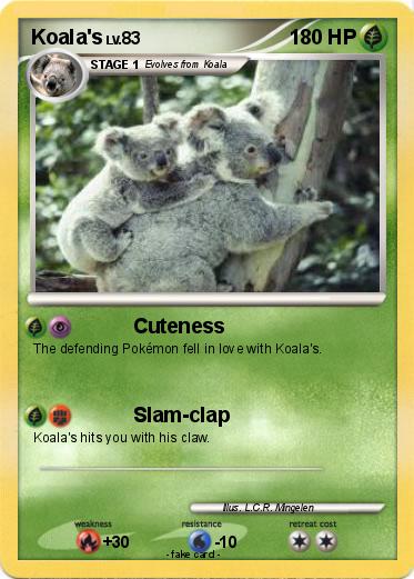 Pokémon Koala s - Cuteness - My Pokemon Card