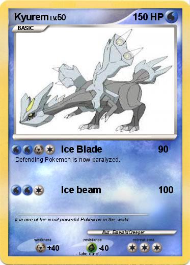 Pokémon Kyurem 5379 5379 - Ice Blade - My Pokemon Card