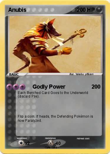 Pokémon Anubis 144 144 - Godly Power - My Pokemon Card