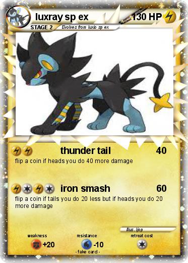Pokémon luxray sp ex - thunder tail - My Pokemon Card