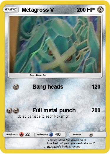 Pokémon Metagross V 1 1 - Bang heads - My Pokemon Card