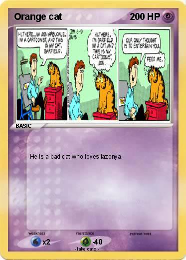 Pokémon Orange cat 13 13 - My Pokemon Card