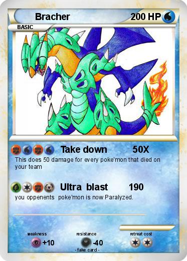 Pokémon Bracher - Take down 50X - My Pokemon Card