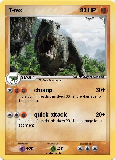 Pokémon T rex 898 898 - chomp - My Pokemon Card