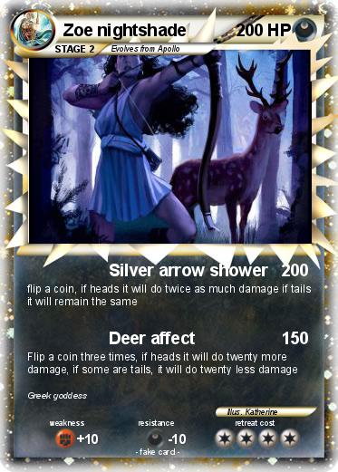 Pokémon Zoe nightshade 1 1 - Silver arrow shower - My Pokemon Card
