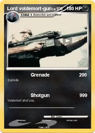 Pokémon Lord voldemort gun - Grenade - My Pokemon Card