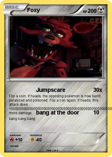 Pokémon Foxy 1184 1184 - Jumpscare - My Pokemon Card