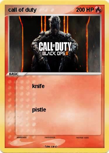 Pokémon call of duty 667 667 - knife - My Pokemon Card