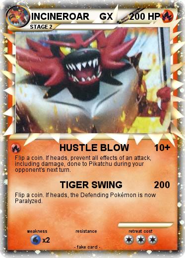 Pokémon INCINEROAR GX 8 8 - HUSTLE BLOW - My Pokemon Card