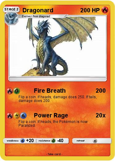 Pokémon Dragonard 7 7 - Fire Breath - My Pokemon Card