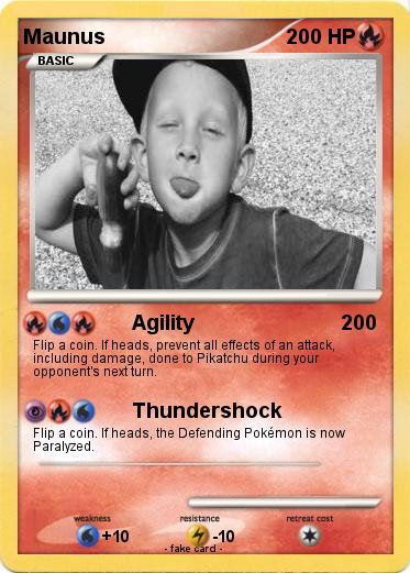 Pokémon Maunus - Agility - My Pokemon Card