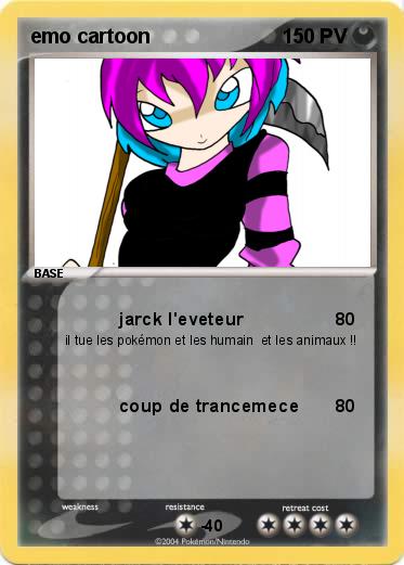 Pokémon emo cartoon - jarck l'eveteur - Ma carte Pokémon
