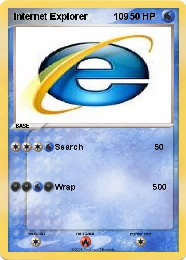 Pokémon Internet Explorer 109 109 - Search - My Pokemon Card