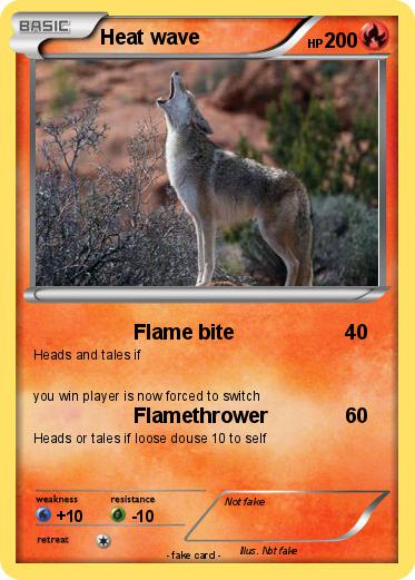 Pokémon Heat wave 2 2 - Flame bite - My Pokemon Card