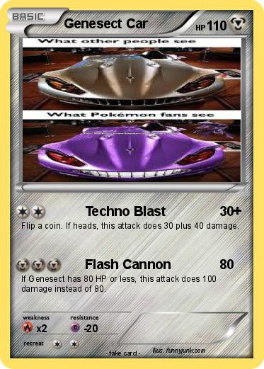 Pokémon Genesect Car - Techno Blast - My Pokemon Card