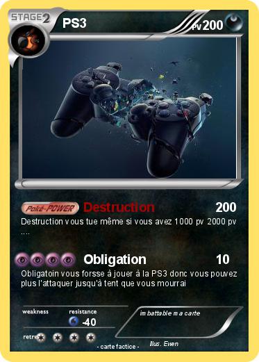 Pokémon PS3 101 101 - Destruction - Ma carte Pokémon