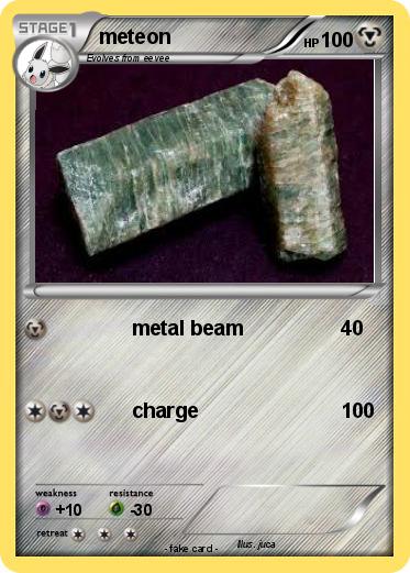 Pokémon meteon 1 1 - metal beam - My Pokemon Card