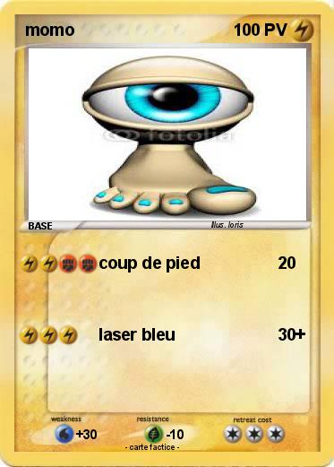 Pokémon momo 250 250 - coup de pied - Ma carte Pokémon