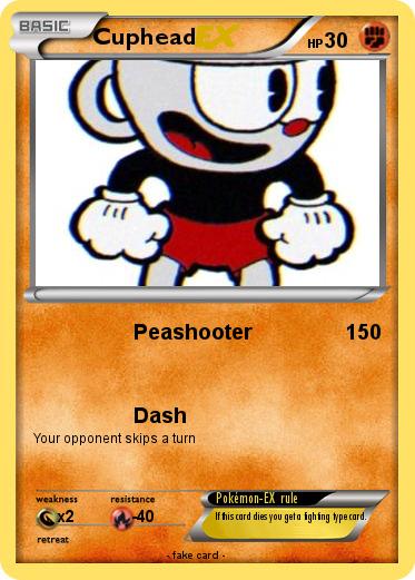 Pokémon Cuphead 80 80 - Peashooter - My Pokemon Card