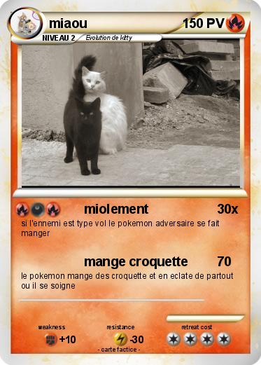 Pokémon miaou 28 28 - miolement - Ma carte Pokémon