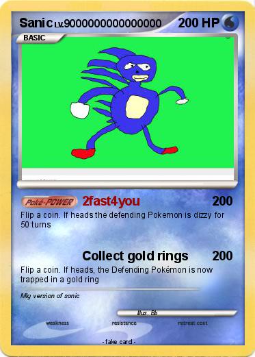 Pokémon Sanic 318 318 - 2fast4you - My Pokemon Card
