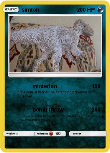 Pokémon simton 1 1 - minterlen - My Pokemon Card