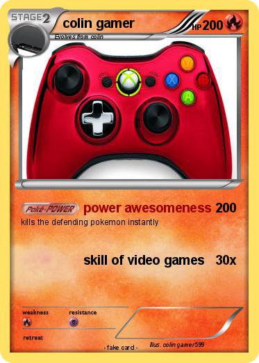 Pokémon colin gamer - power awesomeness - My Pokemon Card