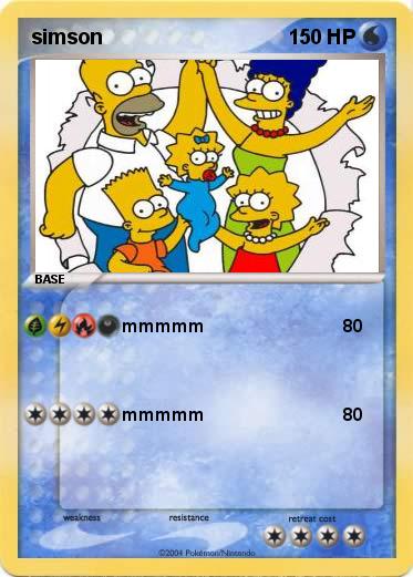 Pokémon simson 2 2 - mmmmm - My Pokemon Card
