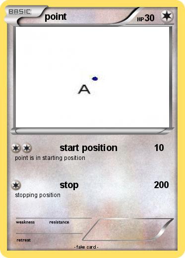 Pokémon point 49 49 - start position - My Pokemon Card