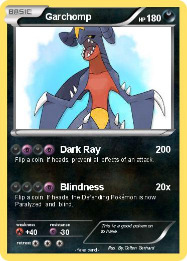 Pokémon Garchomp 557 557 - Dark Ray - My Pokemon Card