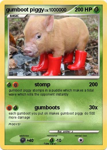 Pokémon gumboot piggy - stomp - My Pokemon Card