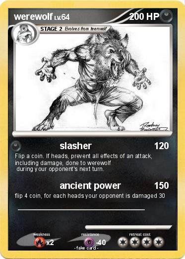 Pokémon werewolf 173 173 - slasher - My Pokemon Card