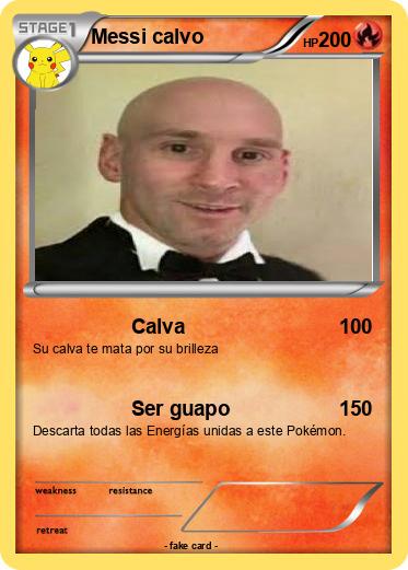 Pokémon Messi calvo - Calva - Mi carta pokémon