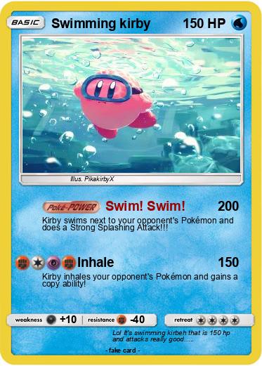 Pokémon Swimming kirby 1 1 - Swim! Swim! - My Pokemon Card